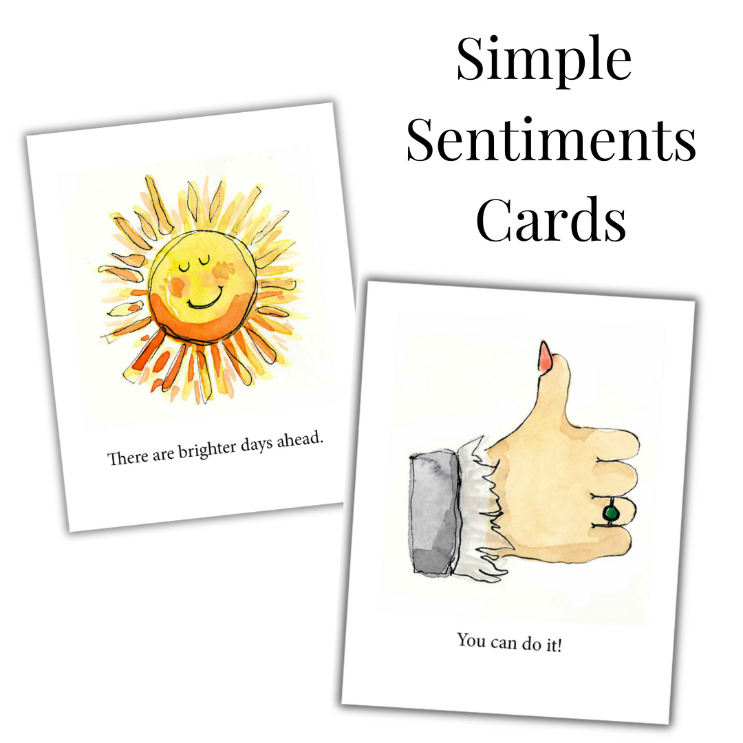 Simple Sentiments Cards – Gem Garden Arts